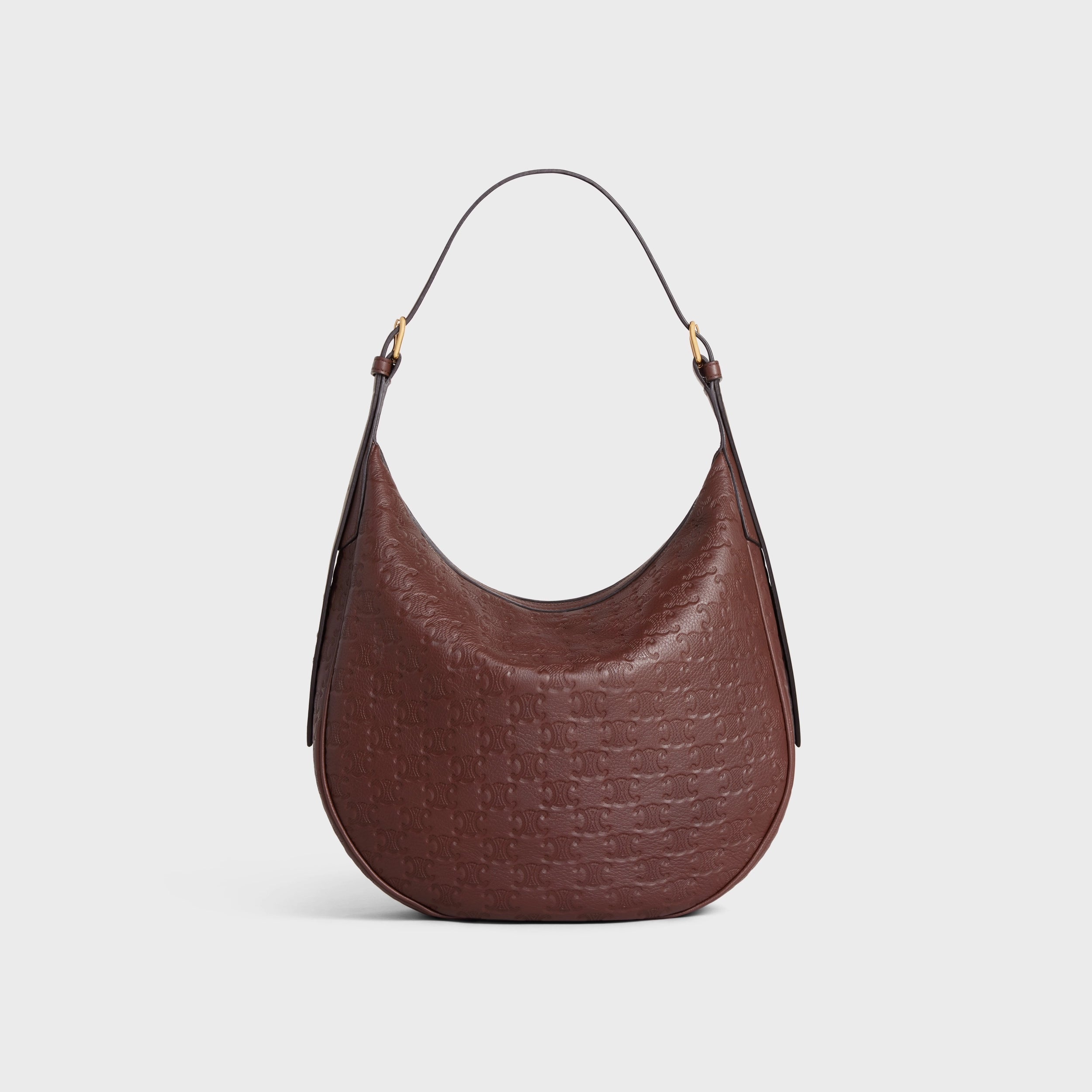 CELINE Medium Heloise Bag Cuir Triomphe | Celine handbag (chestnut bro ...
