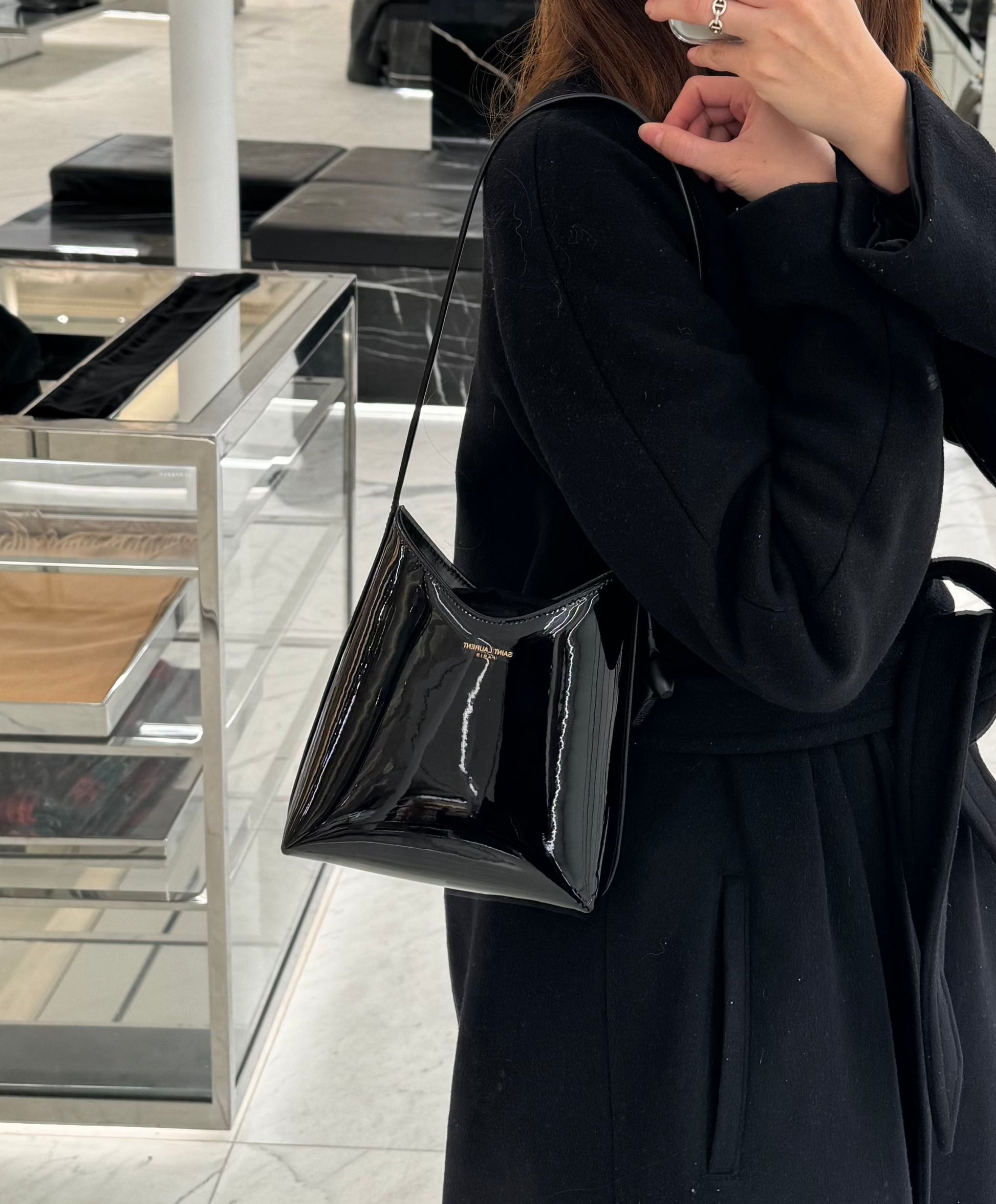 YSL SAINT LAURENT Rendez-Vous | Yves Saint Laurent Handbag (Black ...