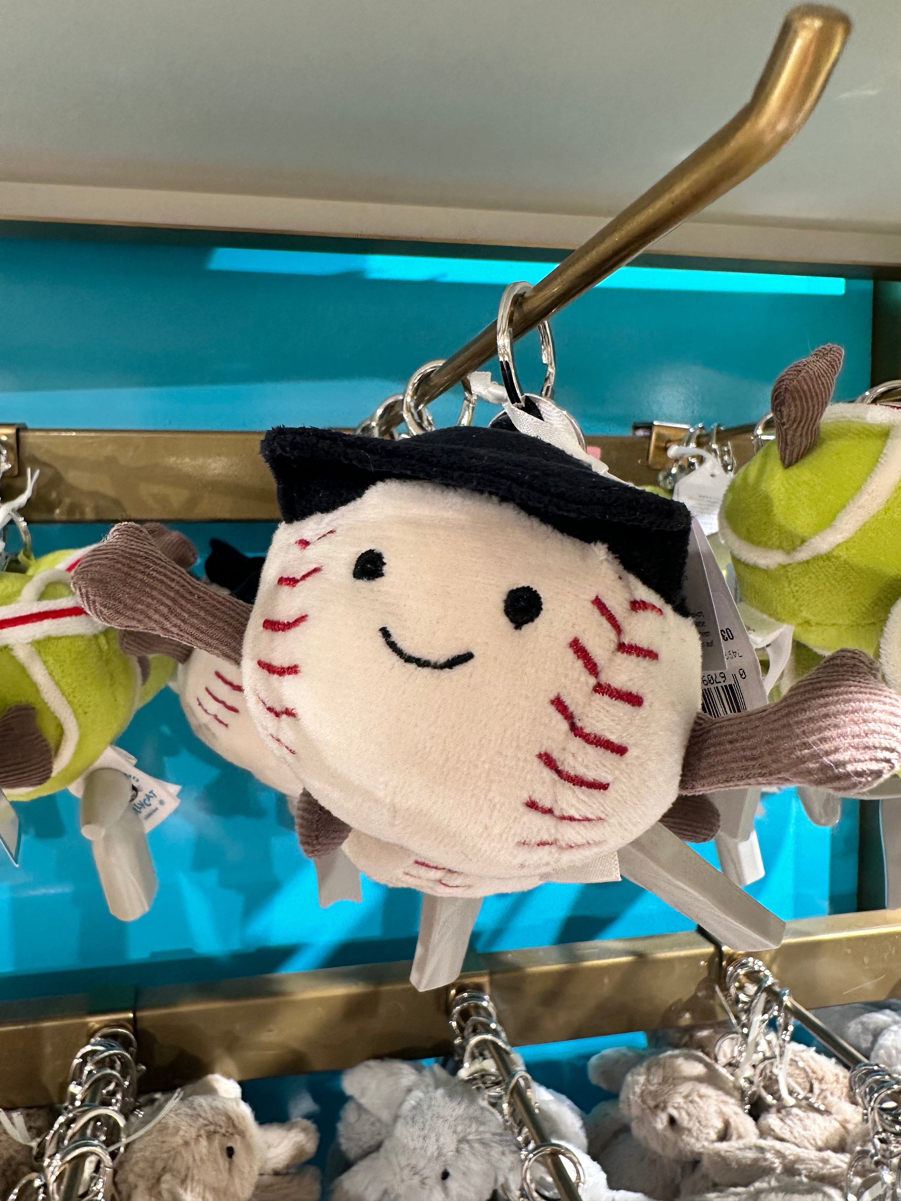 JELLYCAT Amuseables Sports Baseball Bag Charm | 棒球手袋掛飾 (白色 ...