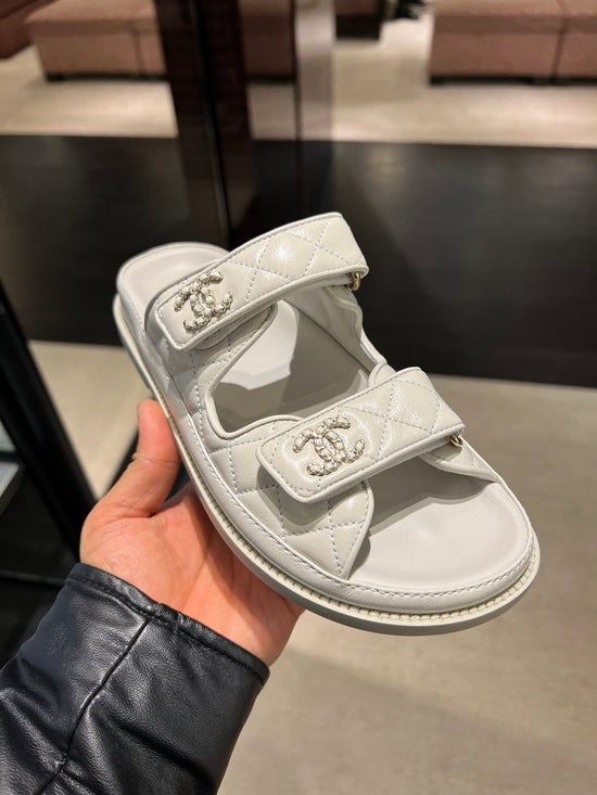 CHANEL Quilted Velcro Strap Slide | LONDONKELLY – LONDONKELLY 英國名牌代購