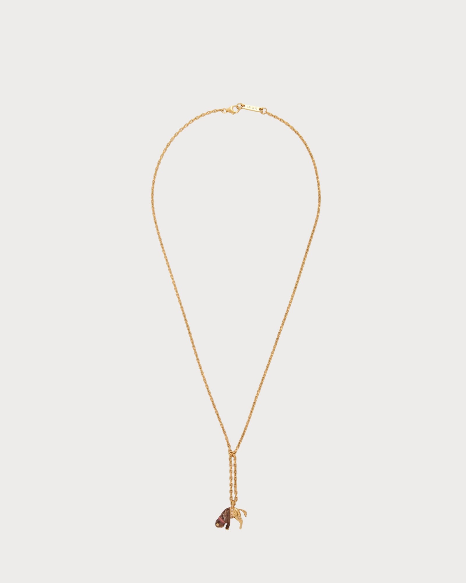 LOEWE Dangling Monkey Necklace in Sterling Silver Enamel and Crystals ...